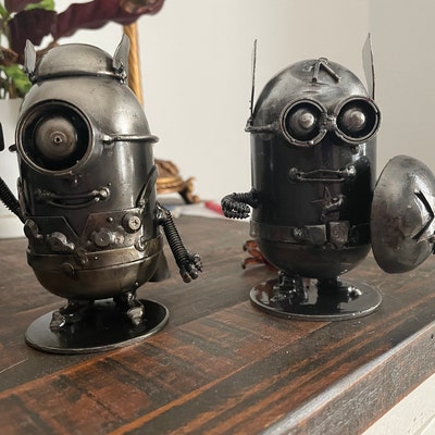 Metal Sculpture Mini Robot 5small Super Hero Metal Model Gift for ...