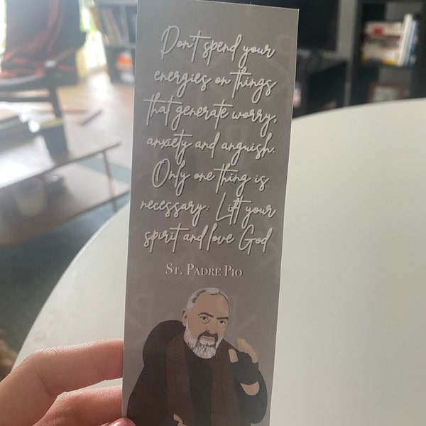 Catholic Saint Bookmarks: Inspirational Quote Bookmarks, Waterproof ...