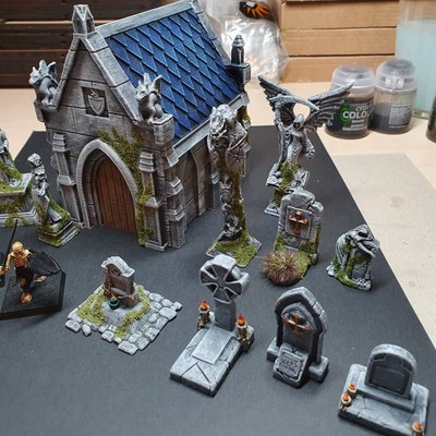 Dungeon Furniture Crates and Pallet Storage Boxes Chest / Painted 3d ...