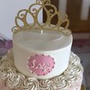 Princess Crown Cake Topper Gold Glitter Crown Cake Topper Princess Baby ...