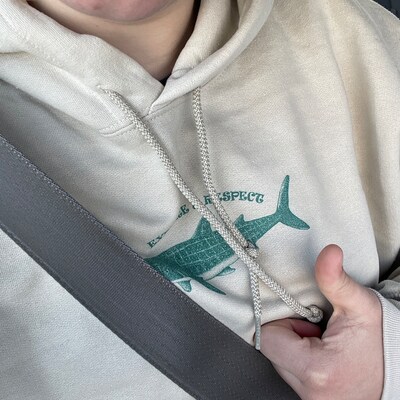 Respect the Locals Great White Shark Sweatshirt Save the Local Sharks ...