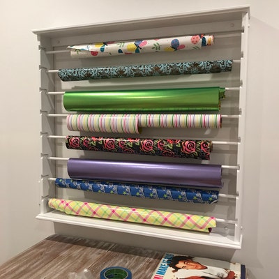 Wrapping Paper Rack FREE SHIPPING wall Hanging - Etsy