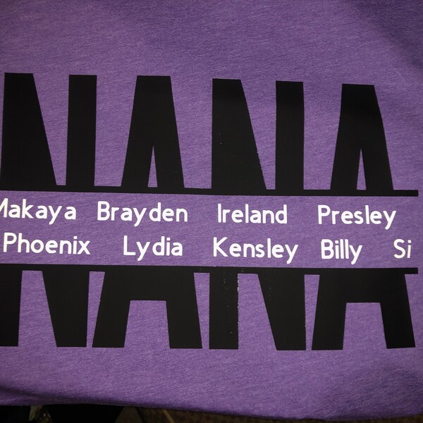 Nana Svg, Nana Monogram Svg, Nana Split Monogram Svg, Nana With Names ...