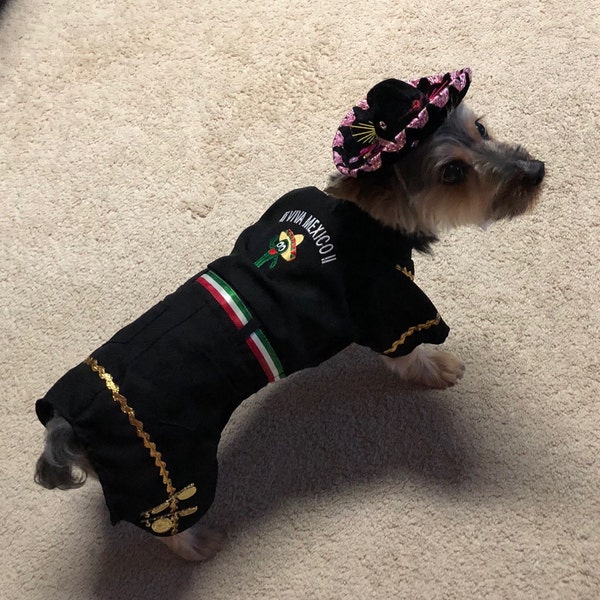Mariachi Dog Costume/ Mariachi Outfit for Dogs/ Mexican Dog Costume ...