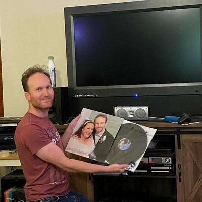 12 Vinyl Record Mixtape Two Sided, Black, Fully Custom Songs Your ...