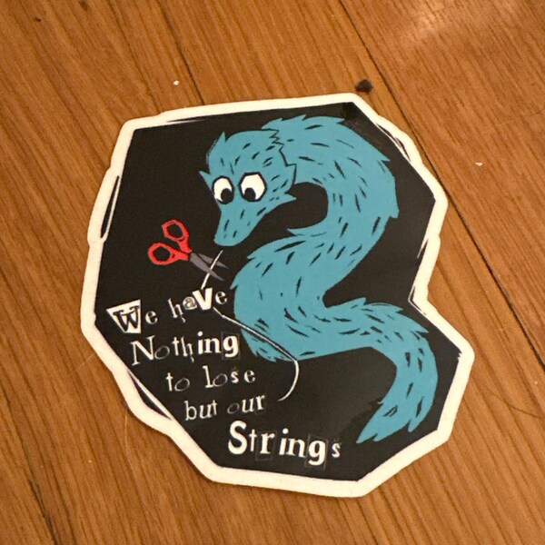 Worm on a String Meme Sticker || Funny Meme, Squirmle, Fuzzy Worm - Etsy