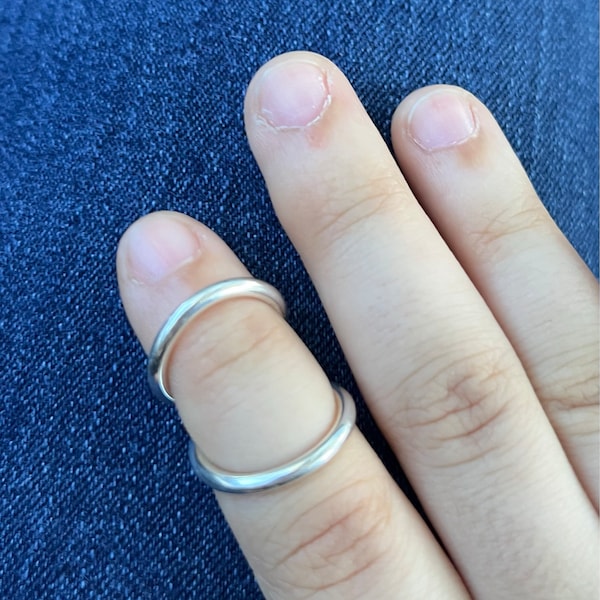 BUNDLE OF 10 Adjustable Swan Splint Ring Sterling Silver Swan Splint ...