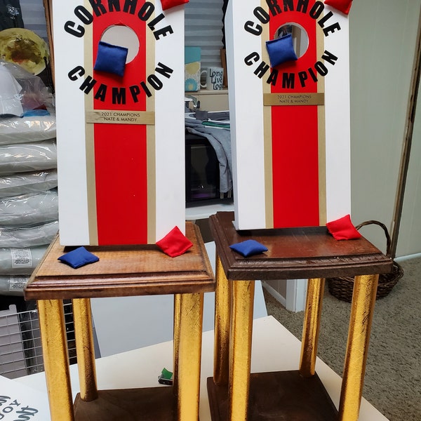 White Tabletop Cornhole Set With Bags - Desktop Cornhole - Mini Toss ...