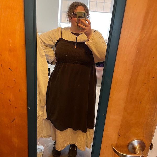 Medieval Viking Woolen Pinafore Apron Dress, Norse Reenactment Garb ...