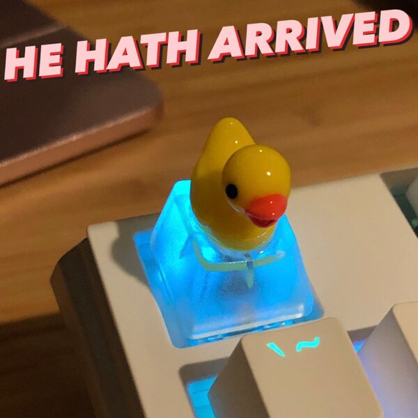 Duck Keycap Rubber Duck Keycap (yellow or White) - Etsy
