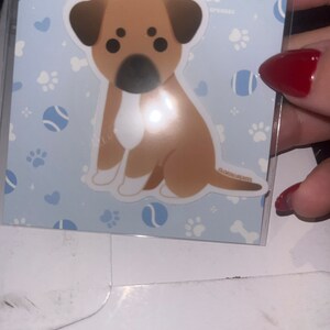 Flopped Red Doberman Pinscher Dog Breed Waterproof Vinyl Sticker Kawaii ...