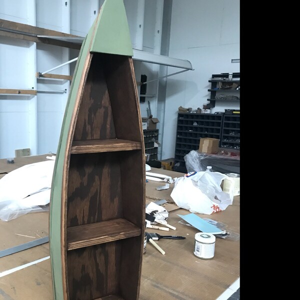 Wooden Boat Shelf Canoe Shelves Row Boat Shelf Nautical Shelves ...