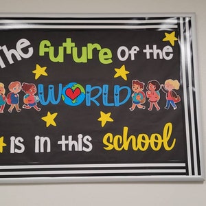 THE FUTURE OF the World Bulletin Board Kit Letters Classroom Decoration ...
