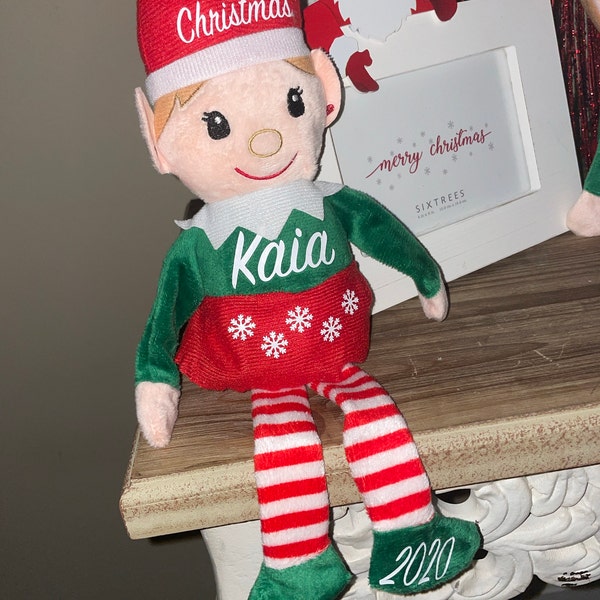 Personalized Christmas Elf, Stuffed Elf, Stocking Stuffer, Multicultural Plush Elves, Christmas ...