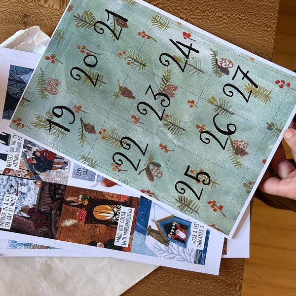 25 Printable Advent Card, Advent Calendar, Christmas Bucket List ...