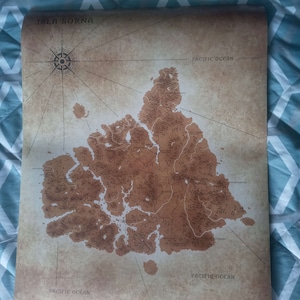 Jurassic Park Isla Sorna Map Poster Isla Sorna Site B Map Poster Lost ...