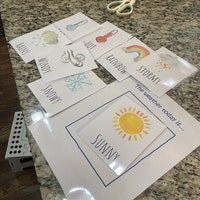 Education Weather Chart Printable Montessori Homeschool - Etsy