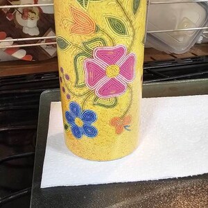 Beadwork on Hide Indigenous Metis Sublimation Tumbler Wrap Design 20 Oz ...