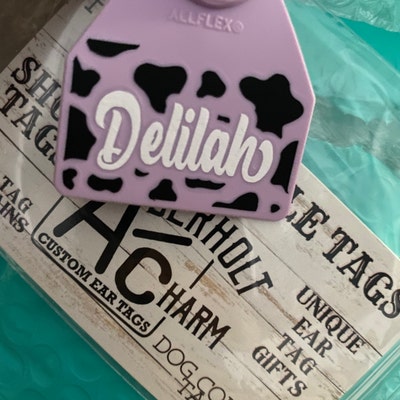 Custom Engraved Livestock Ear Tag Laser Engraved Goat Pig Sheep Ear ...