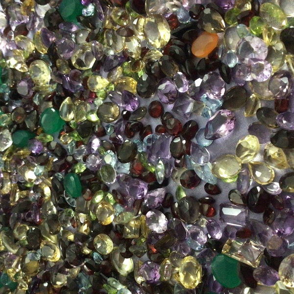 Gemstones Loose Natural Gemstones 50 Carat Mix Mixed Gemstones Lot ...