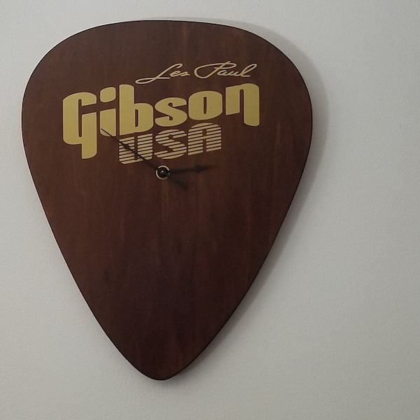 Fender, Gibson, Guitar Pick Wall Clock - Etsy