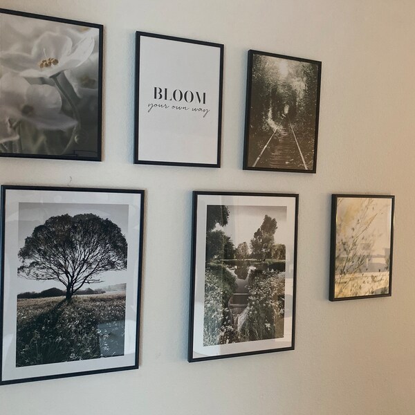 Heimlich® Premium Poster Set Bilder Wohnzimmer Wandbilder Schlafzimmer ...