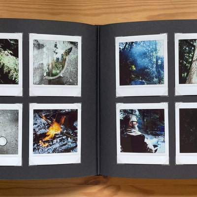 Linen Eco Square Leporello Accordion Photo Album for Instax / Polaroid ...