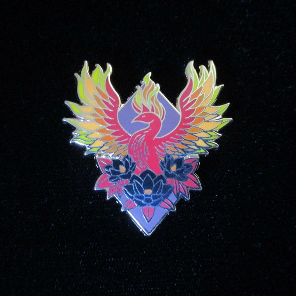 Greek Phoenix Hard Enamel Pin: Mythology Art - Etsy