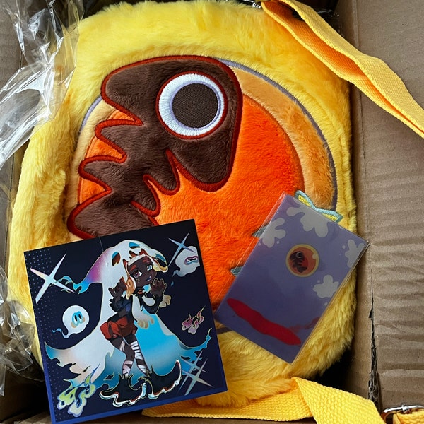 Splatoon Round Plush Salmon Fish Eggs Ita Bag Ita Bag Clear Vinyl ...