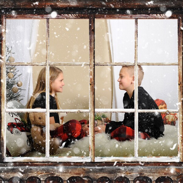 Christmas Window Overlay, Photoshop Overlays, Christmas Overlays ...