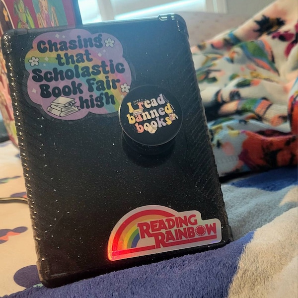 Reading Rainbow HOLOGRAPHIC Sticker Eighties Vintage Logo Sticker for ...