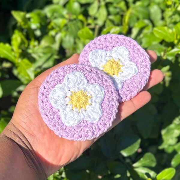 PATTERN | Crochet Floral Car Coaster | Drink Coaster | Floral | Daisy ...