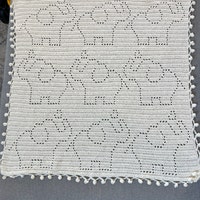 Filet Crochet Blanket Pattern Baby Blanket Crochet Pattern Filet ...