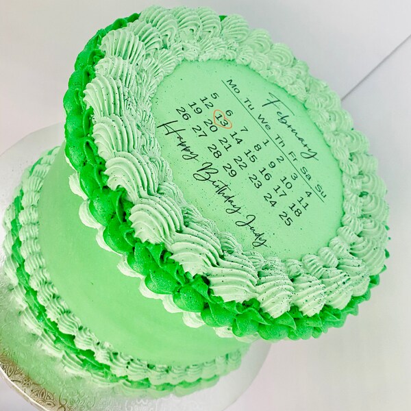 Trending Edible Digital Cake Calendar 2024, Birthday Edible Calendar ...