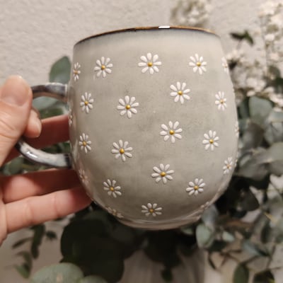 Daisy Coffee Mug Cozy Tea Cups Daisy Cappuccino Ceramic Mug Cute Daisy ...