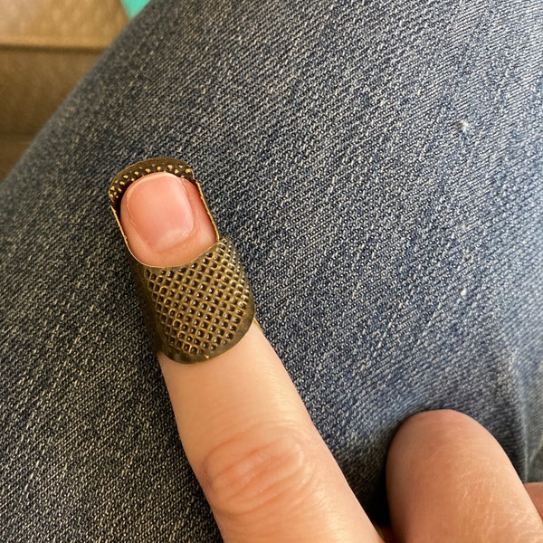 Thimble | Little House Tortoise Shell Metal Thimble for Long Nails or ...
