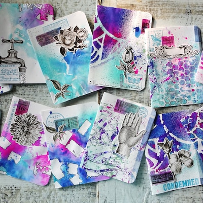 Vintage Postal Tags, Digital Printable, Grungy Mail Tags, Instant ...