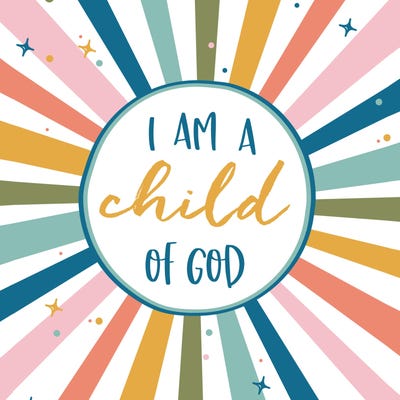 I Am a Child of God Printable Wall Art Kids Bible Verse Wall Art Kids ...