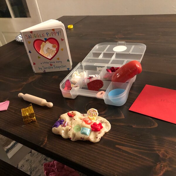 Play Dough Kit, Toddler Playdough Kit, Toddler Sensory Kit, Sensory Box ...