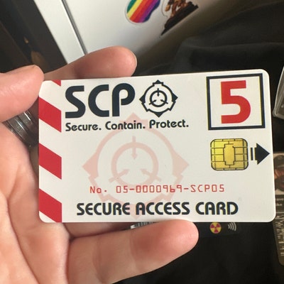 SCP Foundation Secure Access ID Card Updated Design - Etsy