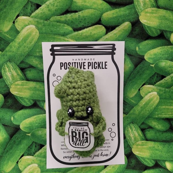 PRINTABLE + PATTERN Positive Pickle Display Cards & Tags + Amigurumi ...