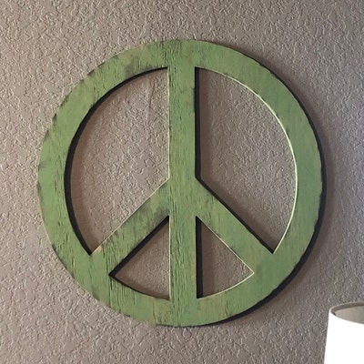 Big Peace Sign 2440 Peace Symbol Peace Sign Wall Art Extra Large Peace ...