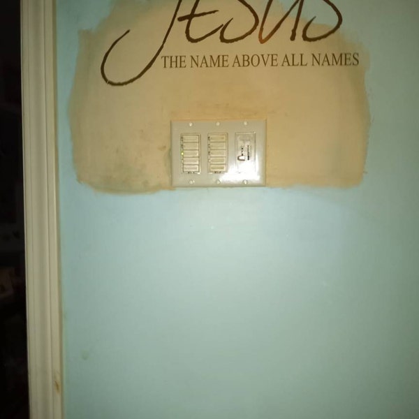 JESUS Name Above All Names Vinyl Decal Sticker Quotes Christian Bible ...