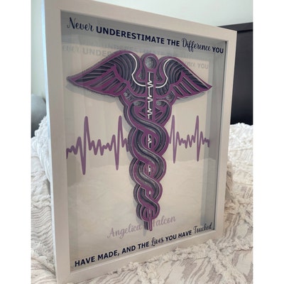 3D Mandala SVG Caduceus SVG Nursing Mandala Svg Layered Medical Svg Cut ...