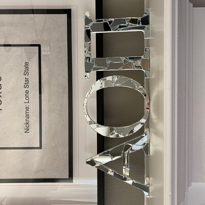 Mirrored 13 Mosaic Decorative Letters/ Nursery Letters/ - Etsy