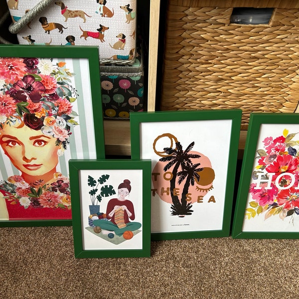 A3 Green Picture Frame, Lilac A5 Photo Frame, Blue A2 Photo Frame ...