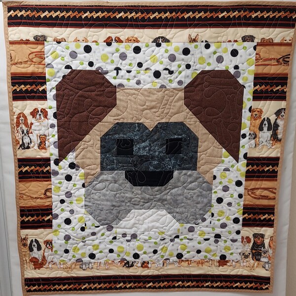 Boxer Dog Puppy Quilt Block PDF Pattern -includes Instructions for 6 ...