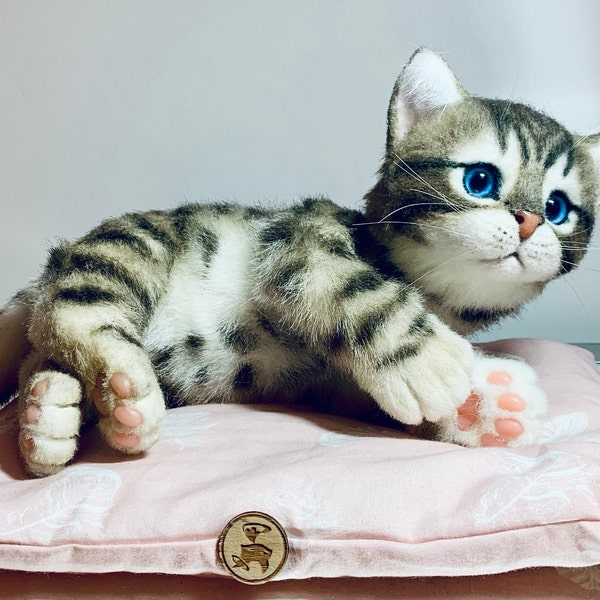 Pug. Real Size Poseable Realistic Toy. OOAK. Handmade Collectible ...