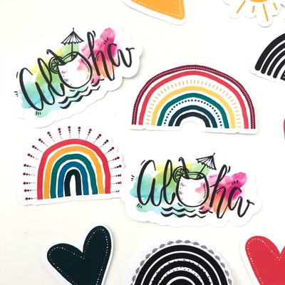 Watercolor Rainbow Clip Art, Watercolor Clip Art, Watercolor Rainbow ...