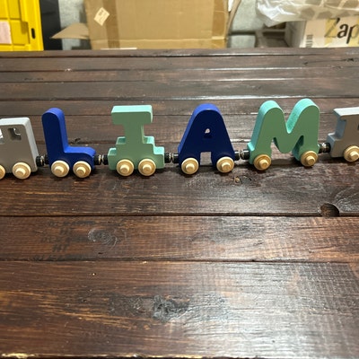 Build Your Own Train With Our Neutral Pink Train. Personalized Wooden ...